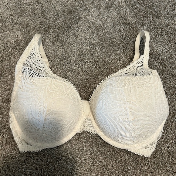 Auden | Intimates & Sleepwear | Auden Cream Lace Fullcoverage Bra ...